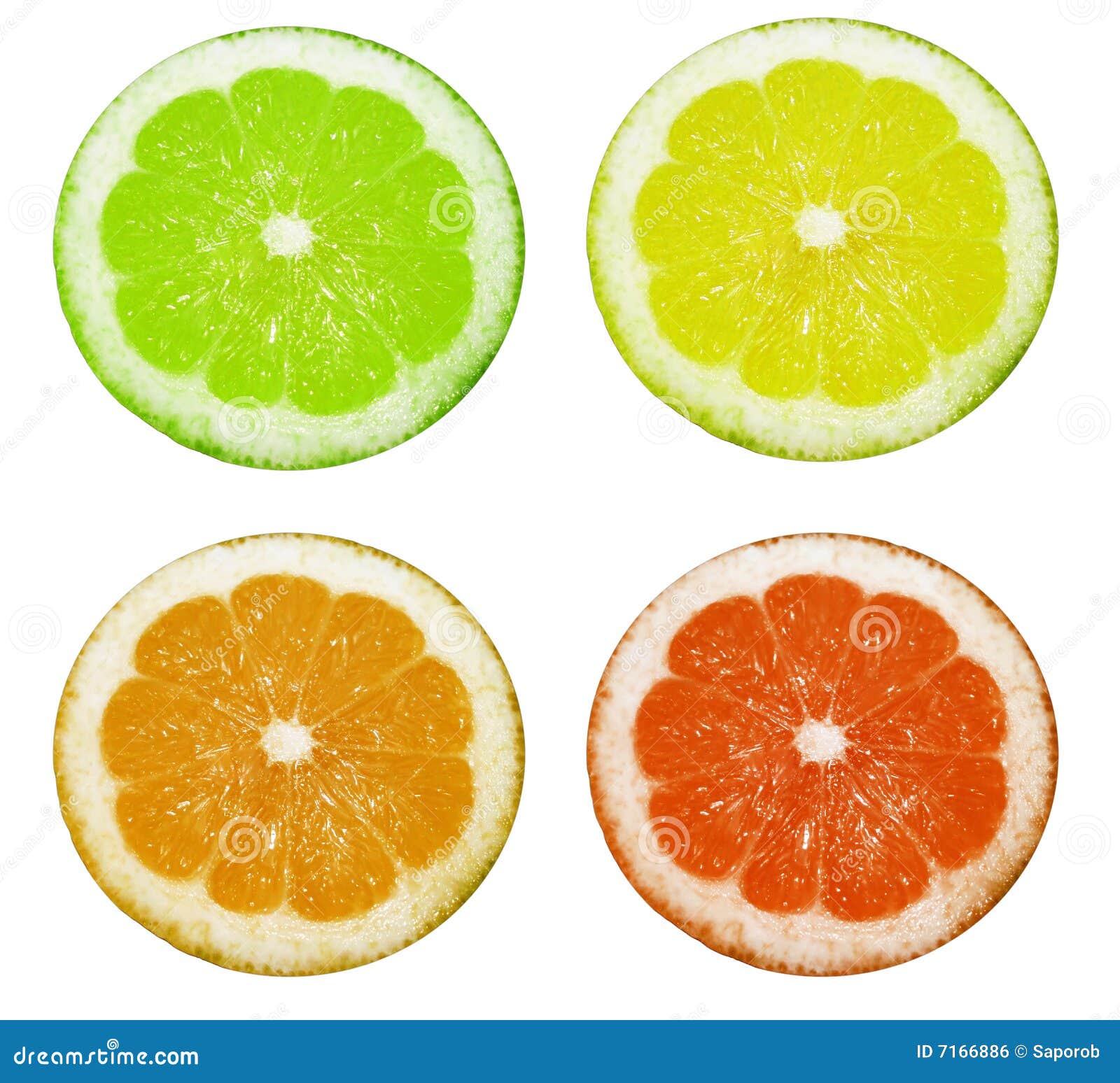 Circular lemons stock photo. Image of fruit, composition - 7166886