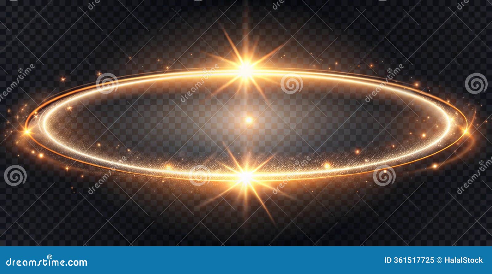 Circular Lens Flare Light Effect Stock Illustration - Illustration of ...