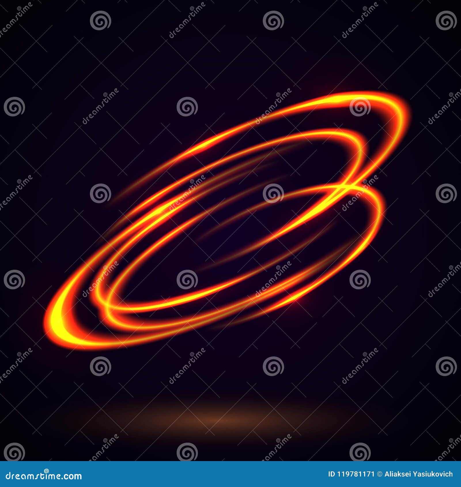 Circular lens flare. stock vector. Illustration of ellipse - 119781171