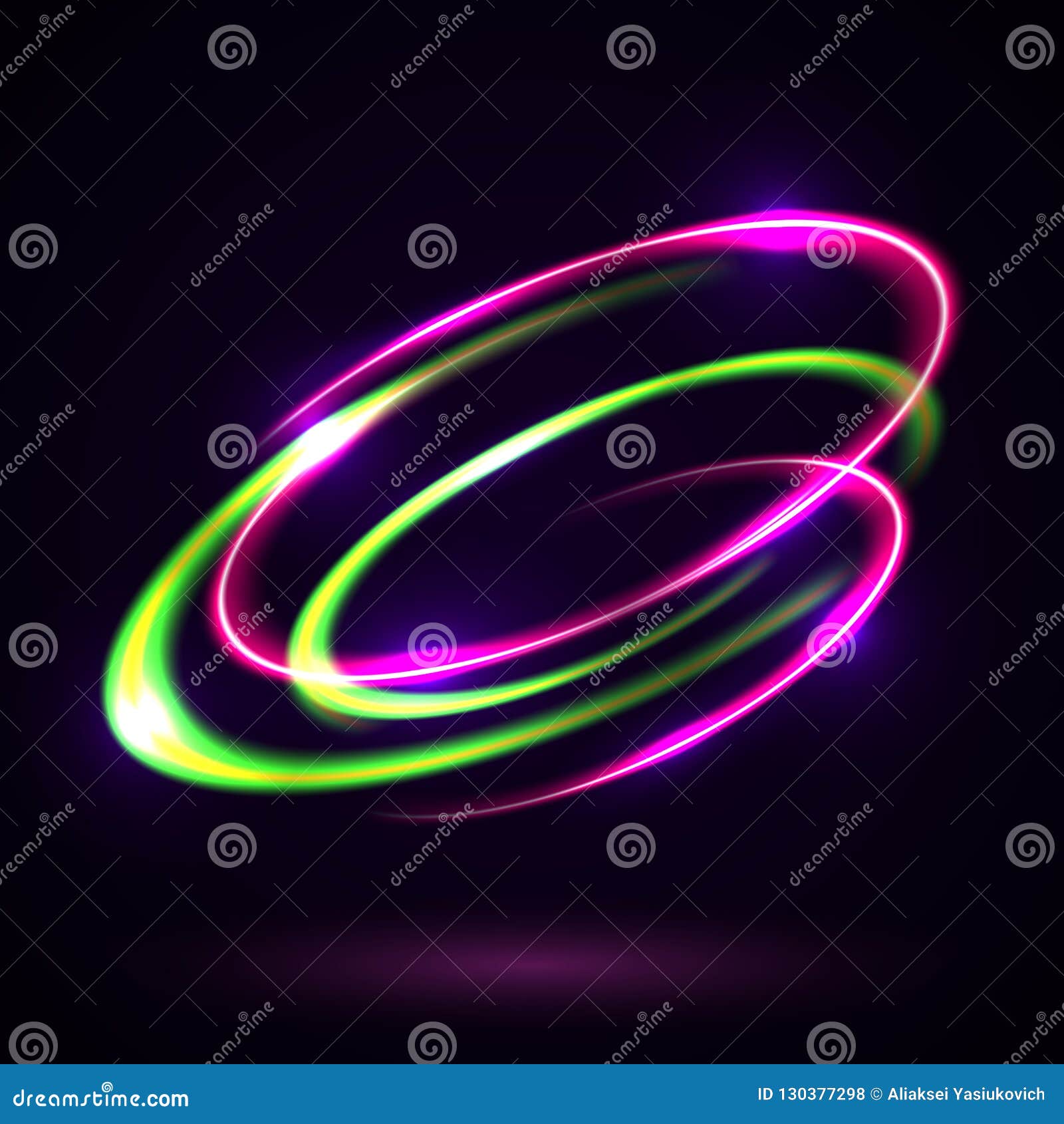 Circular lens flare. stock vector. Illustration of abstract - 130377298
