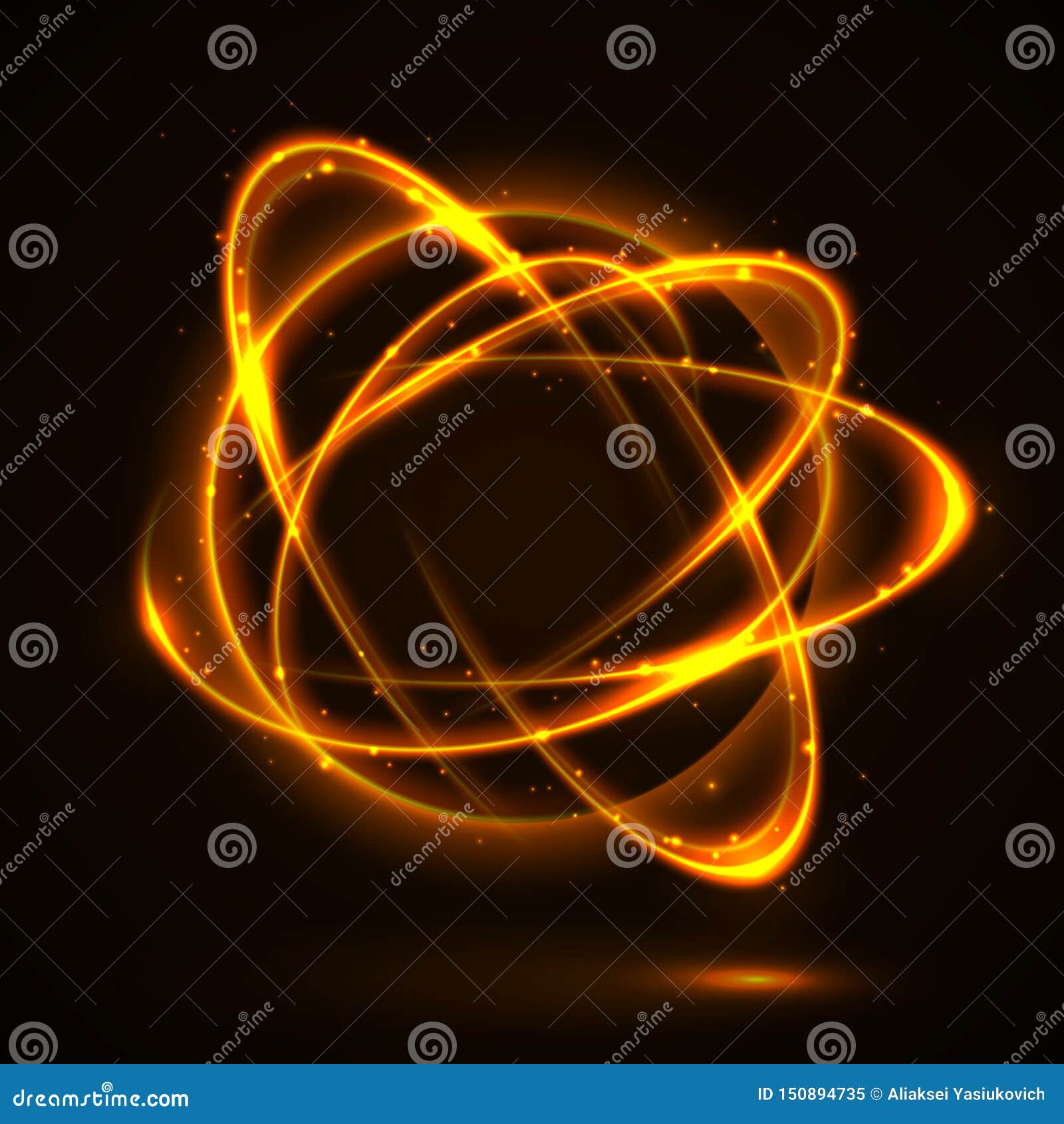 Circular lens flare. stock vector. Illustration of flare - 150894735