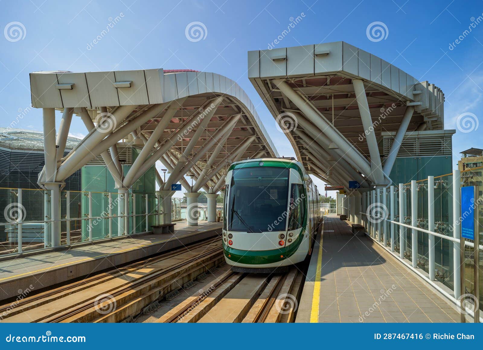 Circular Light Rail in Kaohsiung, Taiwan Stock Photo - Image of carrier ...