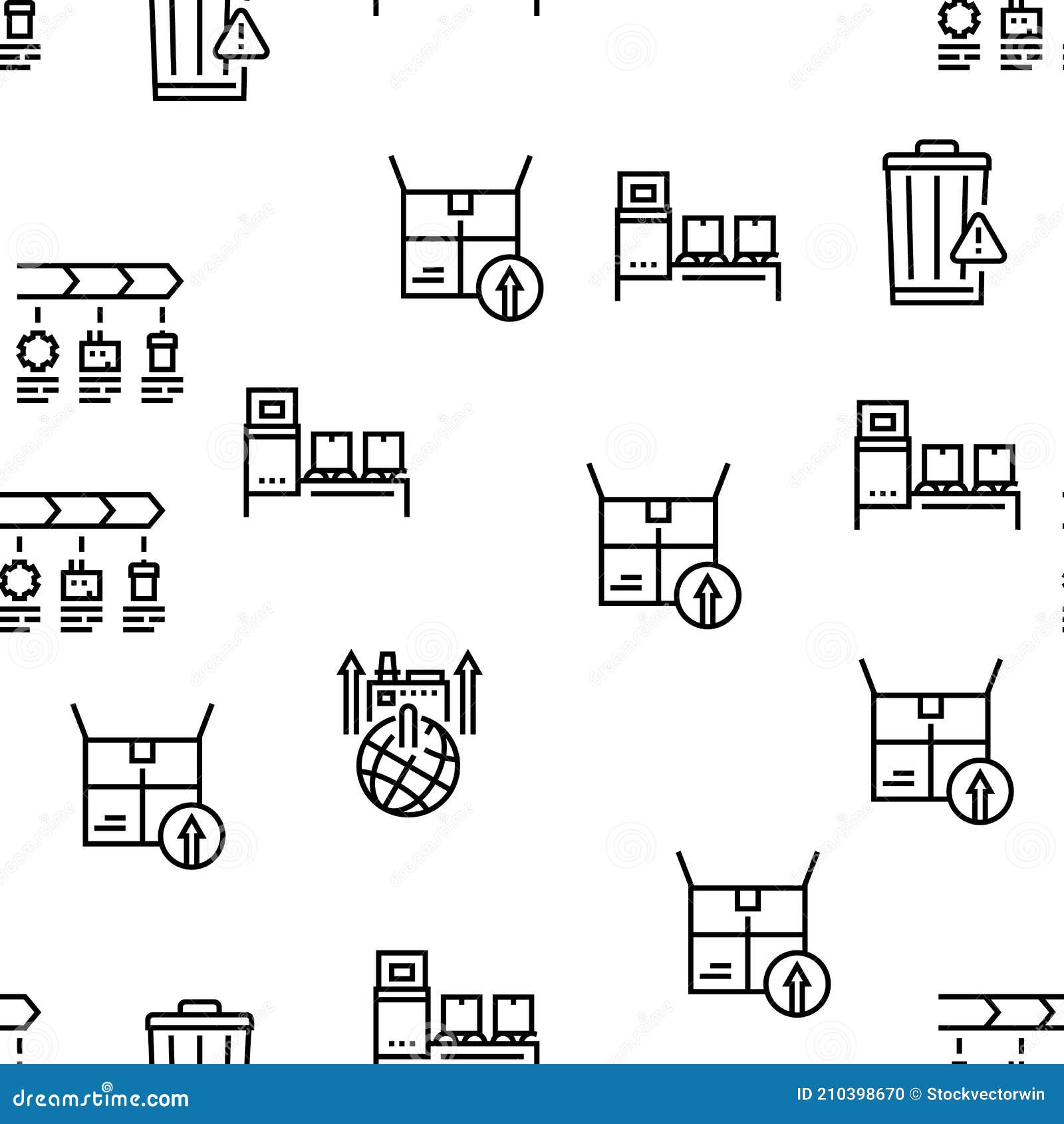 Circular and Linear Economy Model Icons Set Vector Stock Vector ...