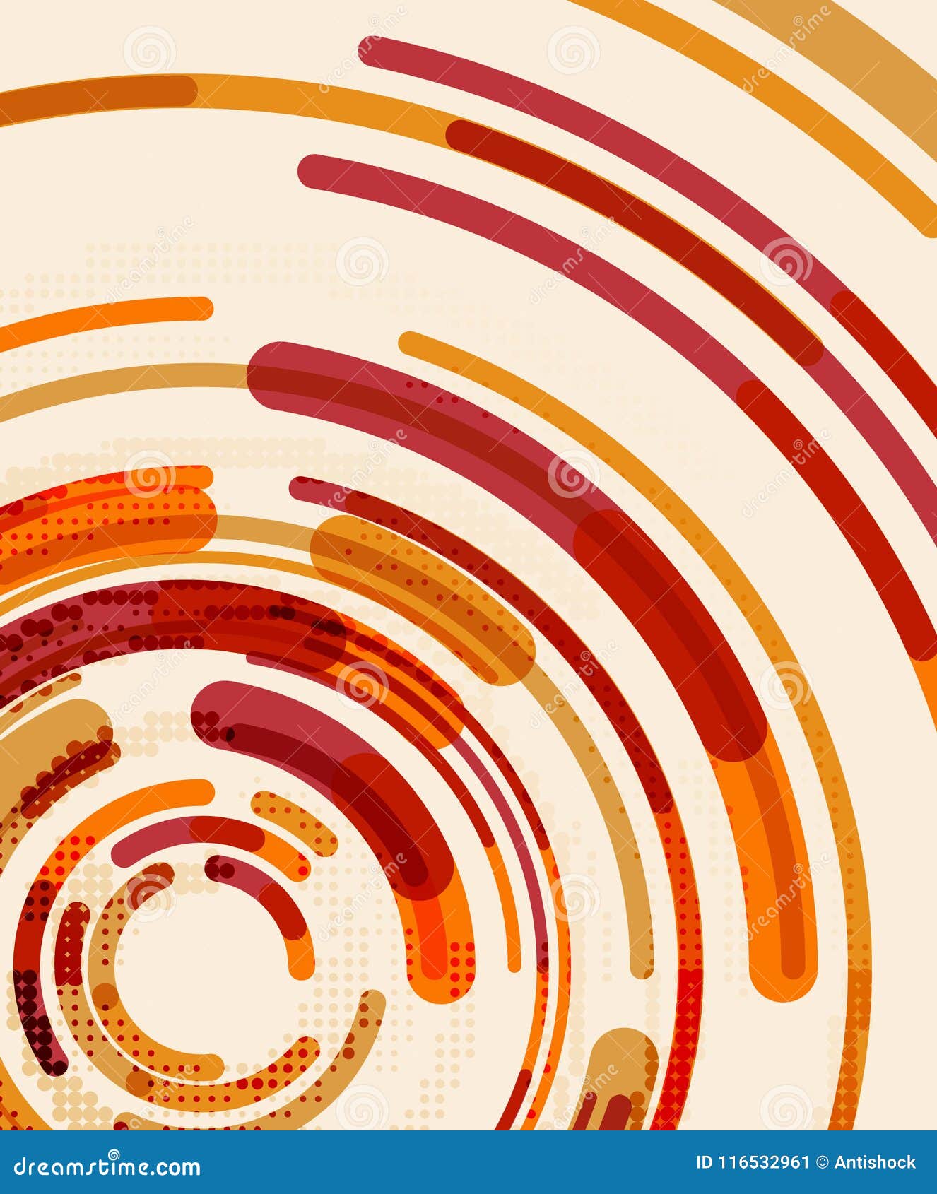 Circular Lines, Circles, Geometric Abstract Background Stock Vector ...