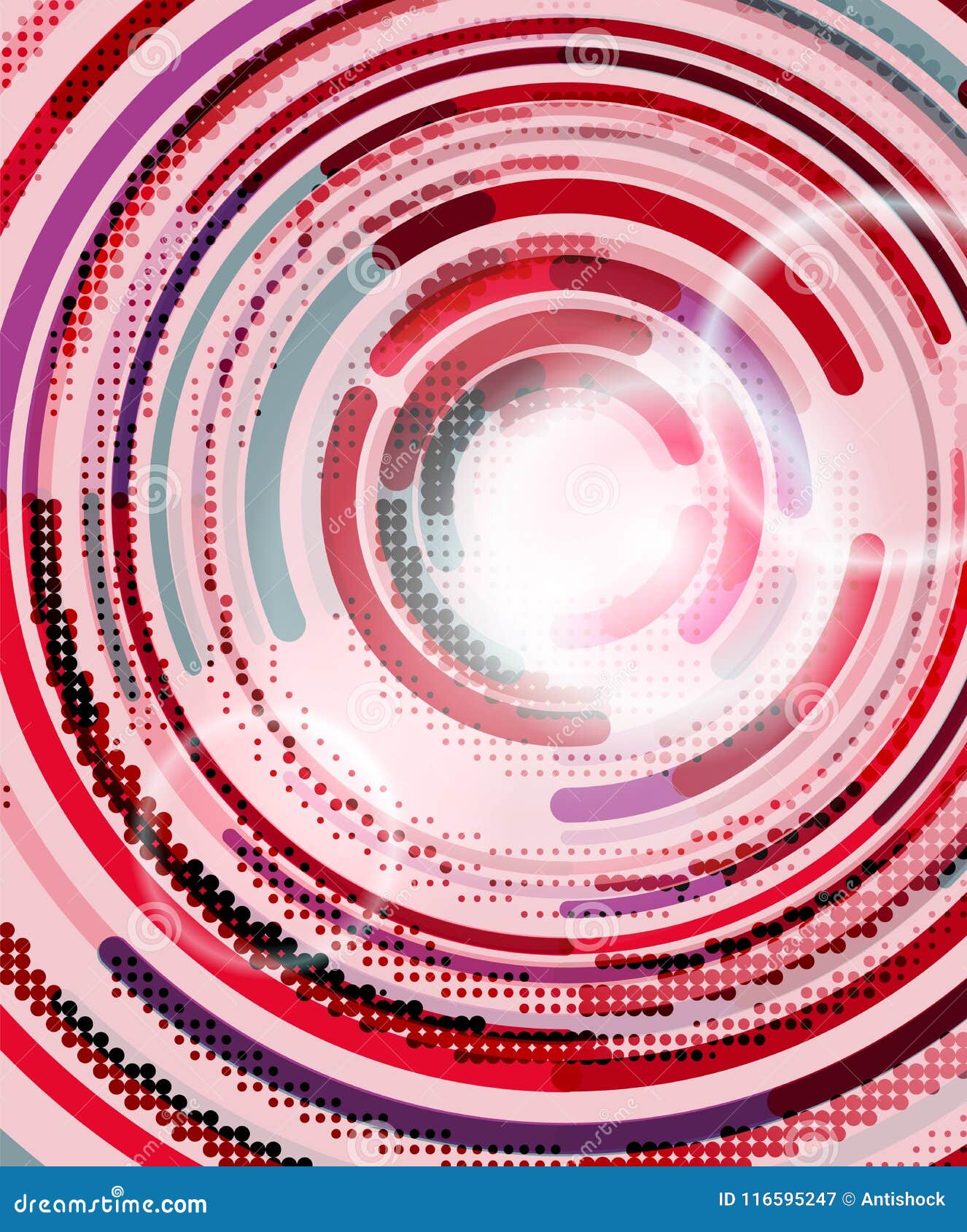 Circular Lines, Circles, Geometric Abstract Background Stock Vector ...