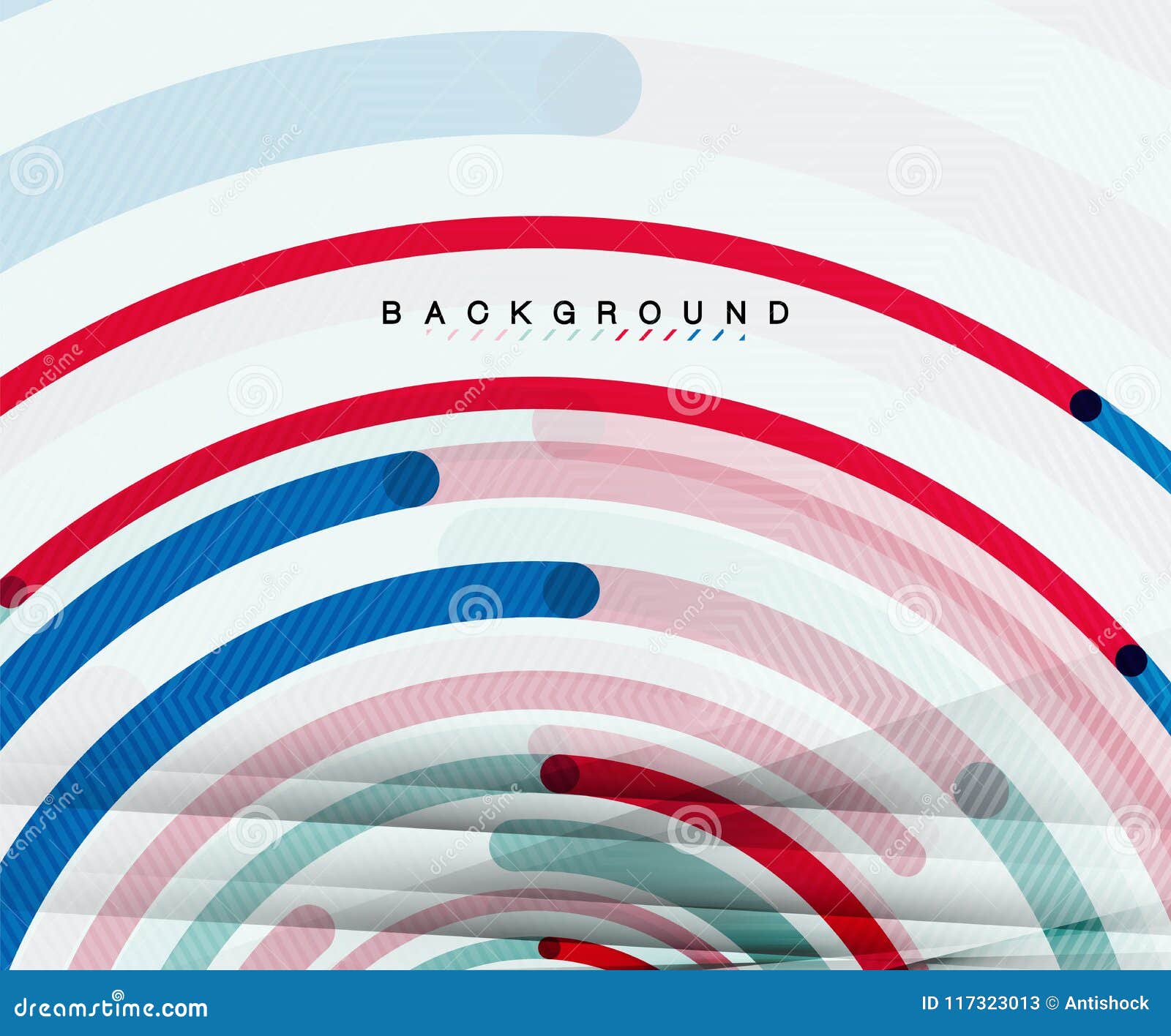 Circular Lines, Circles, Geometric Abstract Background Stock Vector ...