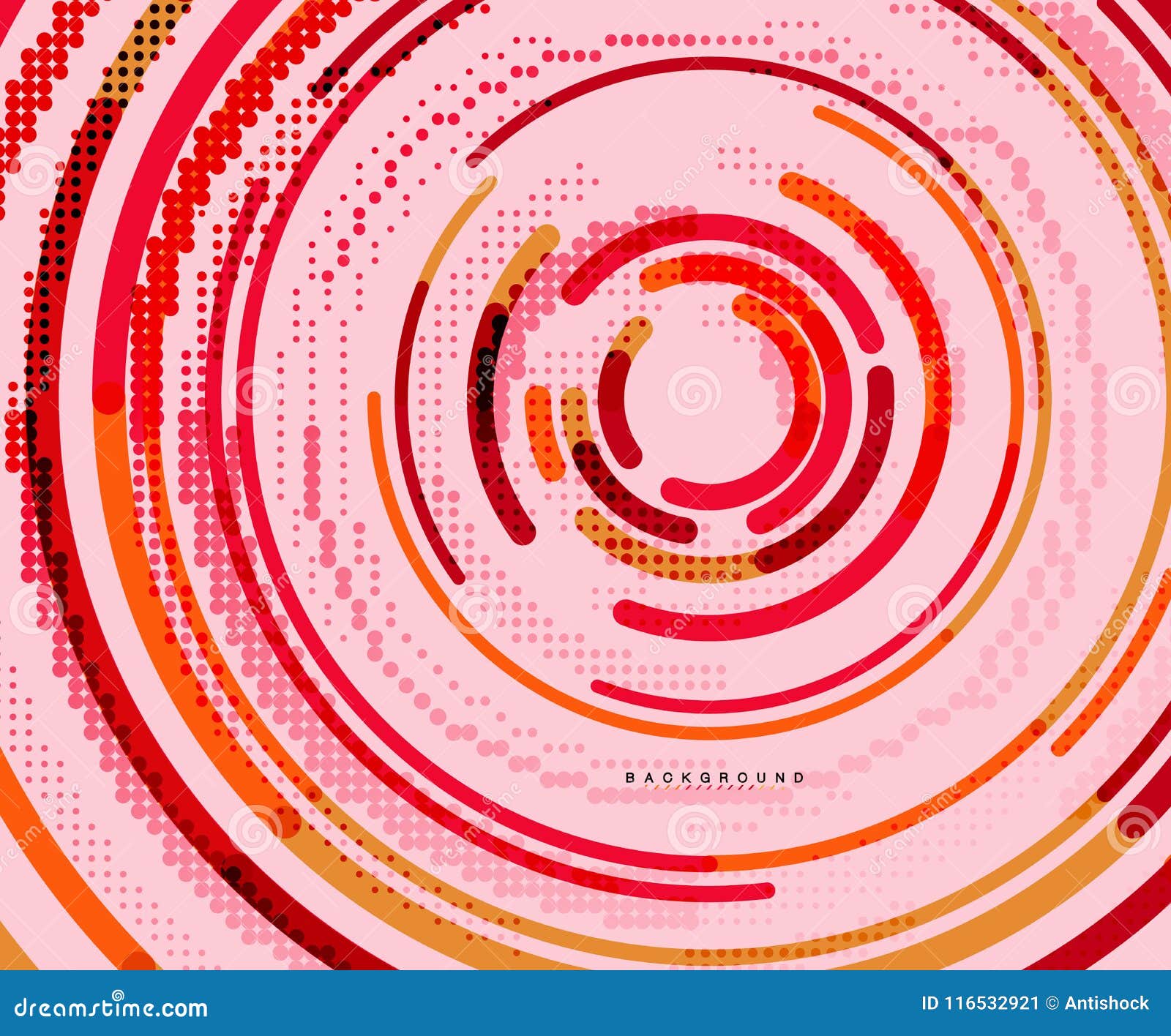 Circular Lines, Circles, Geometric Abstract Background Stock Vector ...