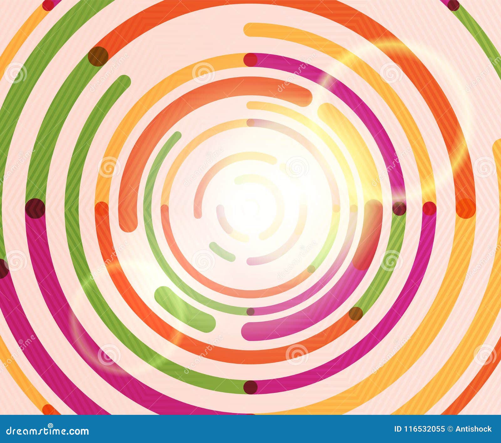 Circular Lines, Circles, Geometric Abstract Background Stock Vector ...