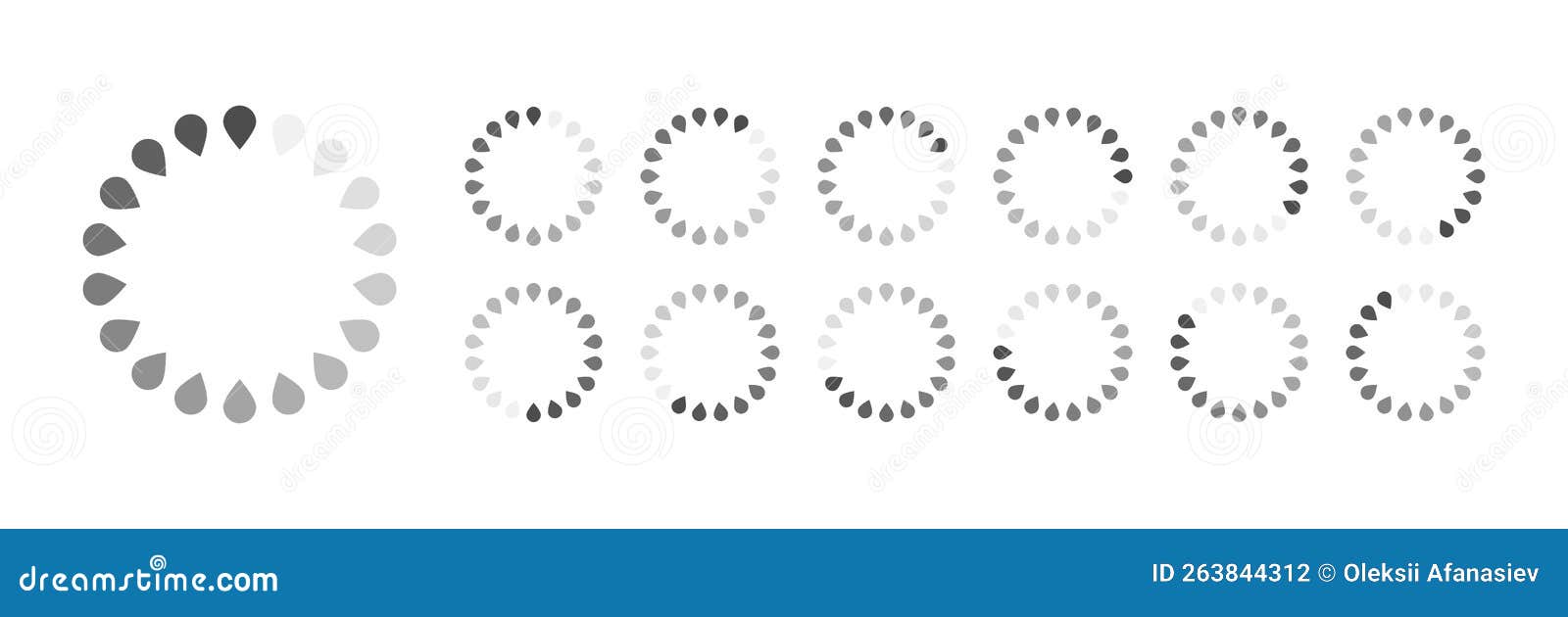 Circular Loading Buffering Icons Vector Stock Photo | CartoonDealer.com ...