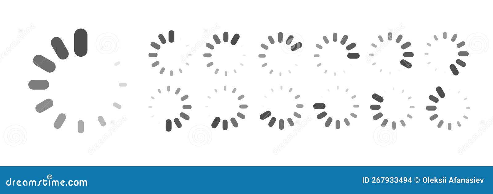 Circular Loading Buffering Icons Vector Stock Vector - Illustration of ...