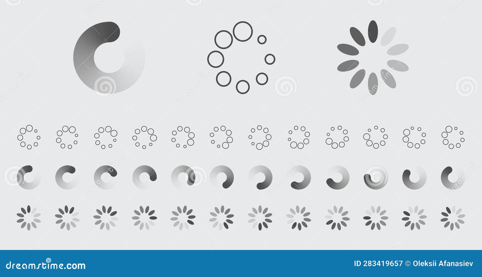 Circular Loading Buffering Icons Vector Set Stock Vector - Illustration ... Circular Loading Buffering Icons Vector Set Stock Vector - Illustration ...