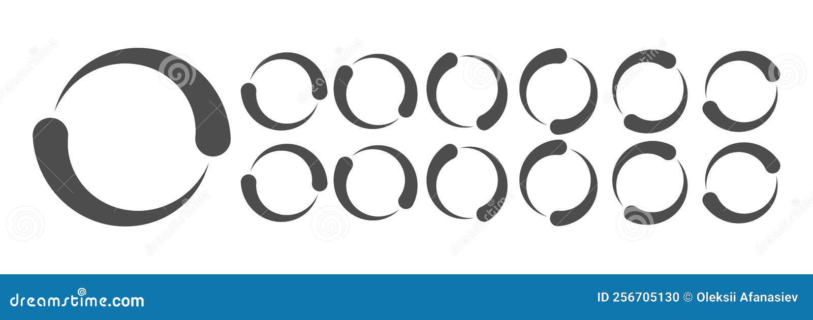 Circular Loading Buffering Icons Vector Stock Vector - Illustration of ...