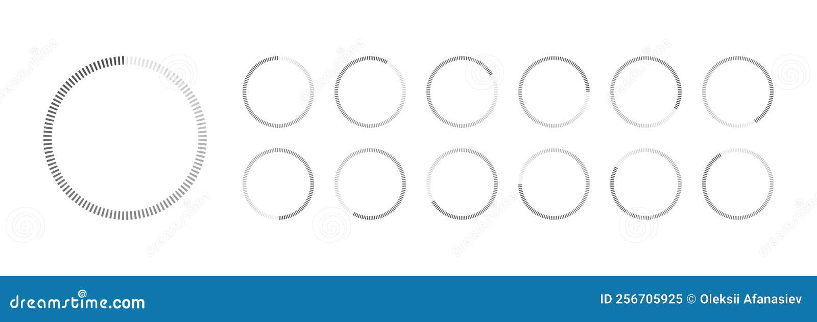Circular Loading Buffering Icons Vector Stock Vector - Illustration of ...