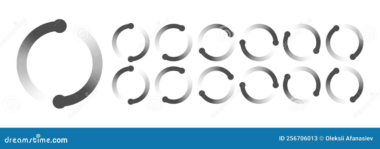 Circular Loading Buffering Icons Vector Stock Vector - Illustration of ...