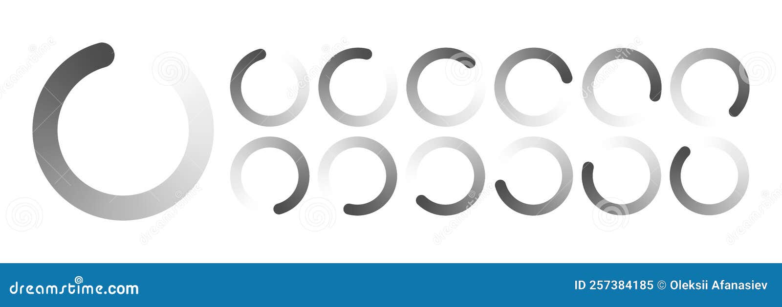 Circular Loading Buffering Icons Vector Stock Vector - Illustration of ...