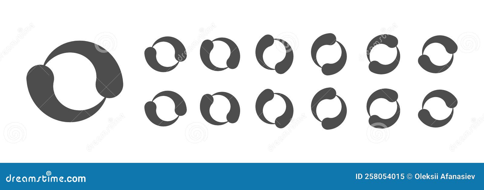 Circular Loading Buffering Icons Vector Stock Vector - Illustration of ...
