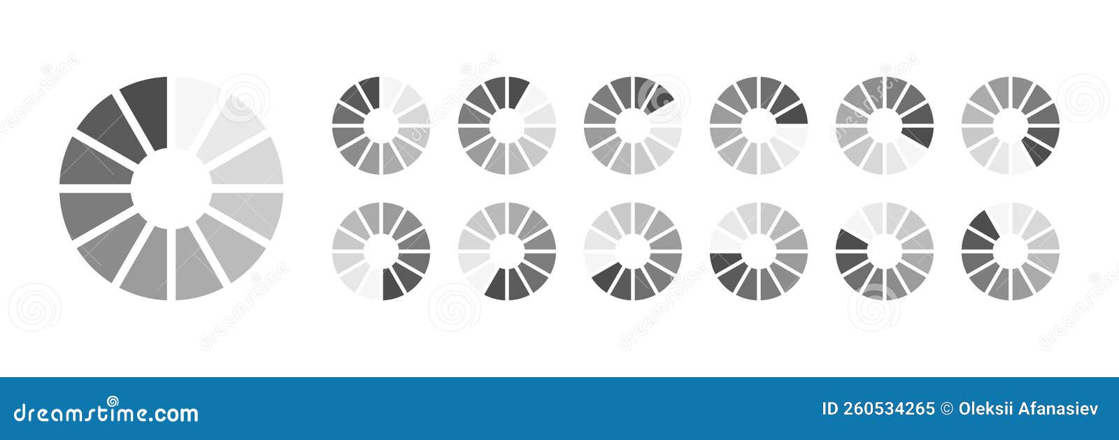 Circular Loading Buffering Icons Vector Stock Vector - Illustration of ...