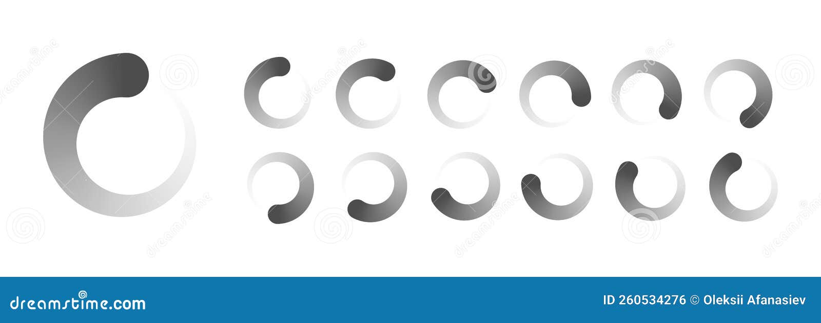 Circular Loading Buffering Icons Vector Stock Vector - Illustration of ...