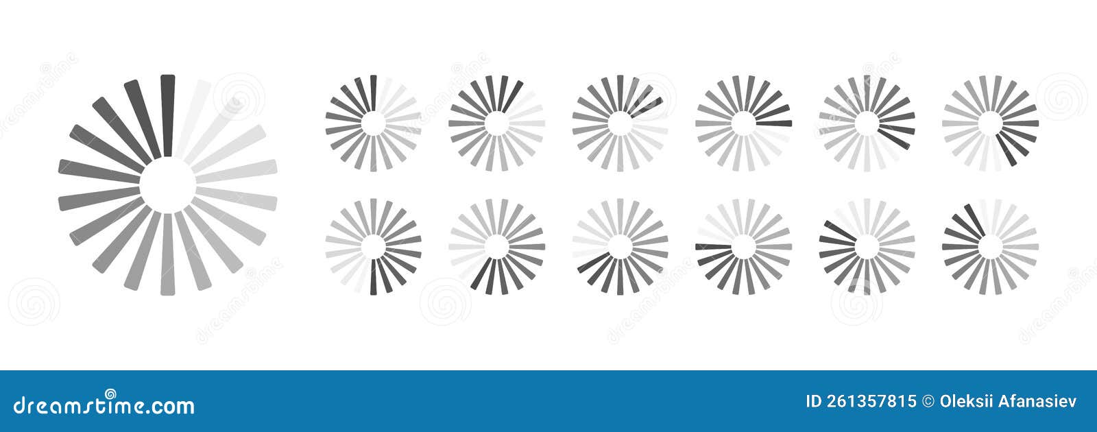 Circular Loading Buffering Icons Vector Stock Vector - Illustration of ...