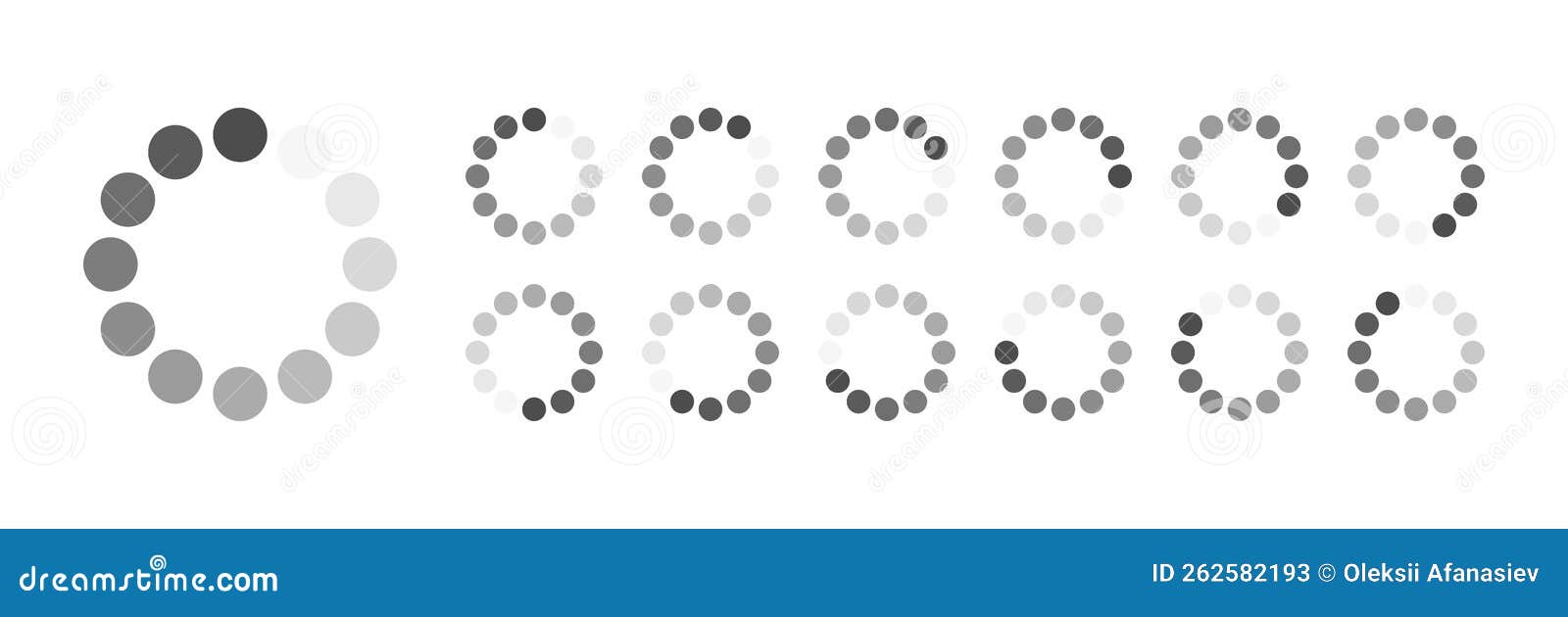 Circular Loading Buffering Icons Vector | CartoonDealer.com #262582193