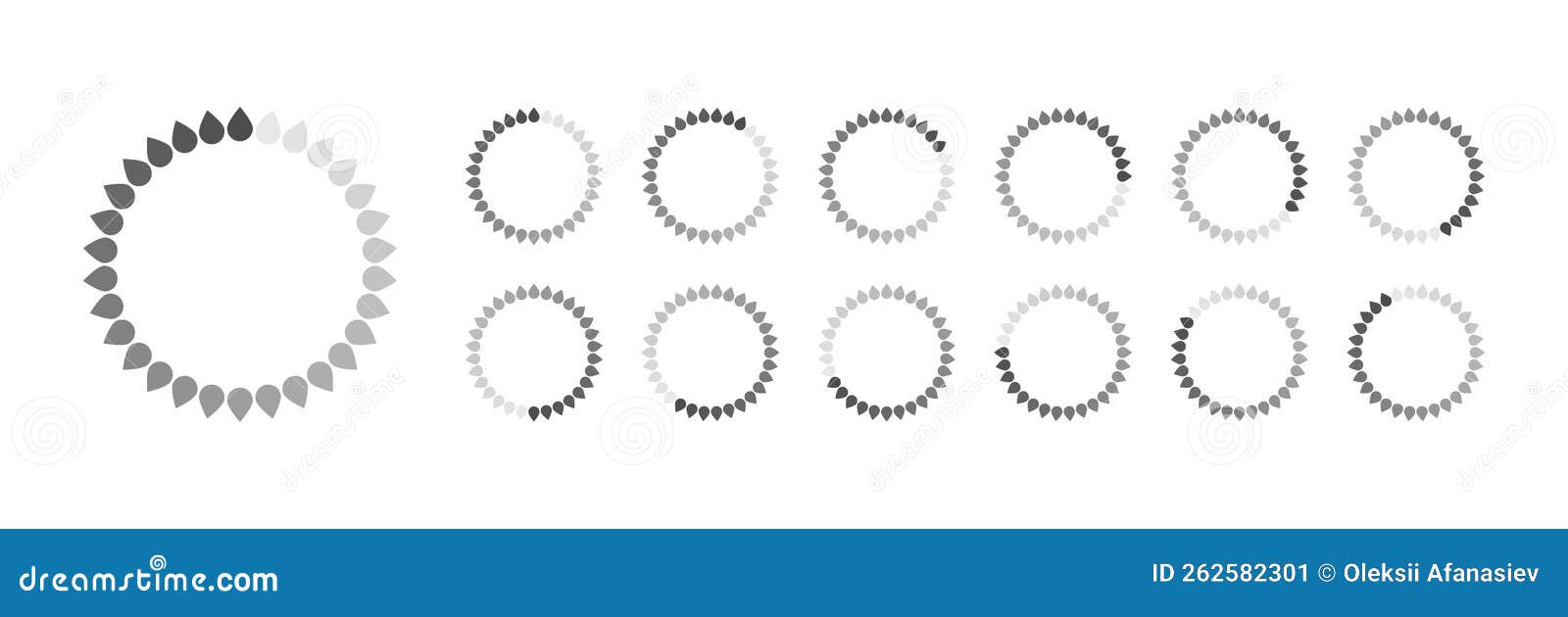 Circular Loading Buffering Icons Vector | CartoonDealer.com #262582301