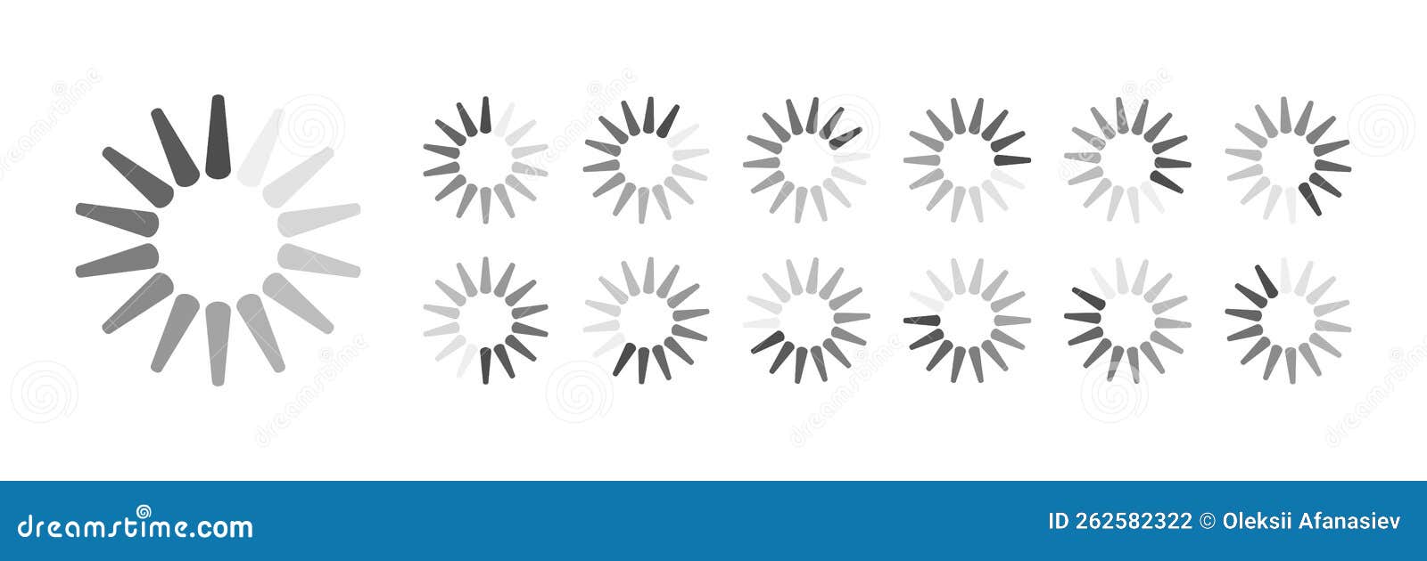Circular Loading Buffering Icons Vector | CartoonDealer.com #262582322