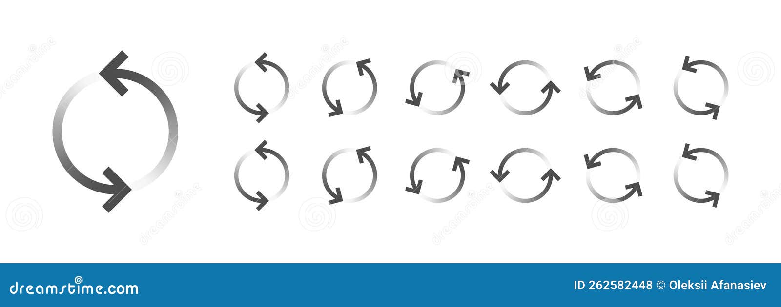 Circular Loading Buffering Icons Vector Stock Vector - Illustration of ...