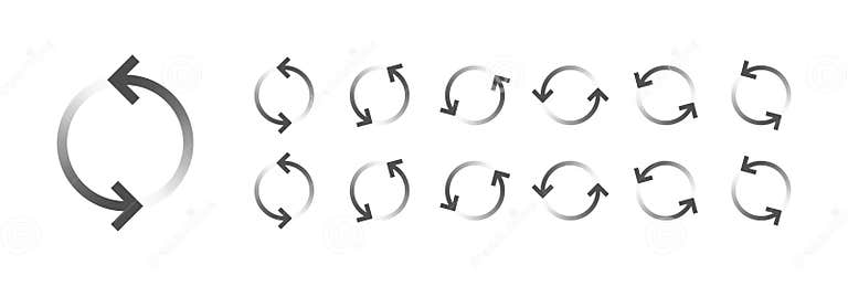 Circular Loading Buffering Icons Vector Stock Vector - Illustration of ...