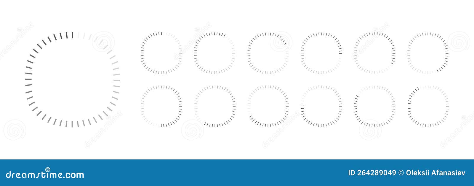 Circular Loading Buffering Icons Vector Video Ready for Animation Gif ...