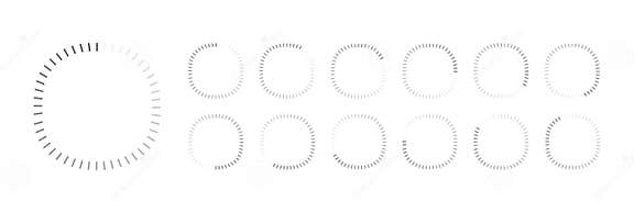 Circular Loading Buffering Icons Vector Video Ready for Animation Gif ...