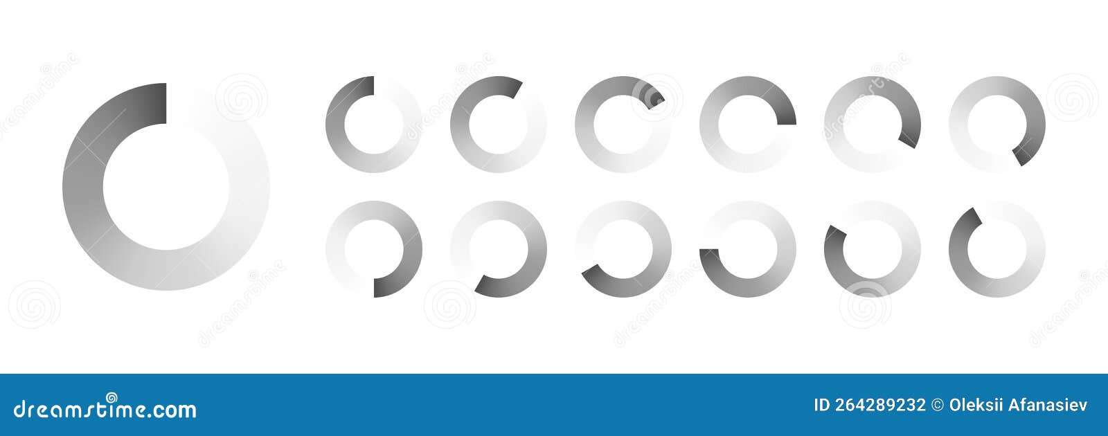 Circular Loading Buffering Icons Vector Video Ready for Animation Gif ...