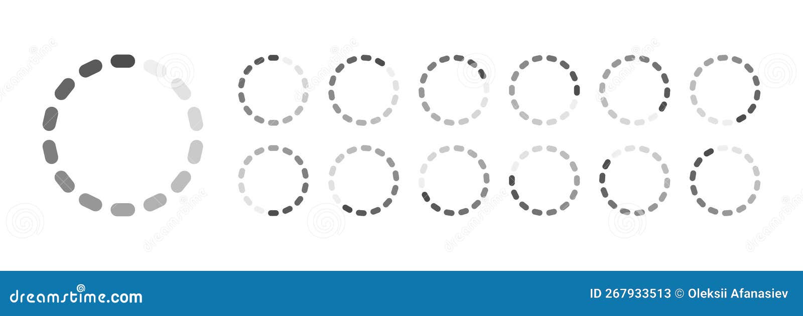 Circular Loading Buffering Icons Vector Stock Vector - Illustration of ...