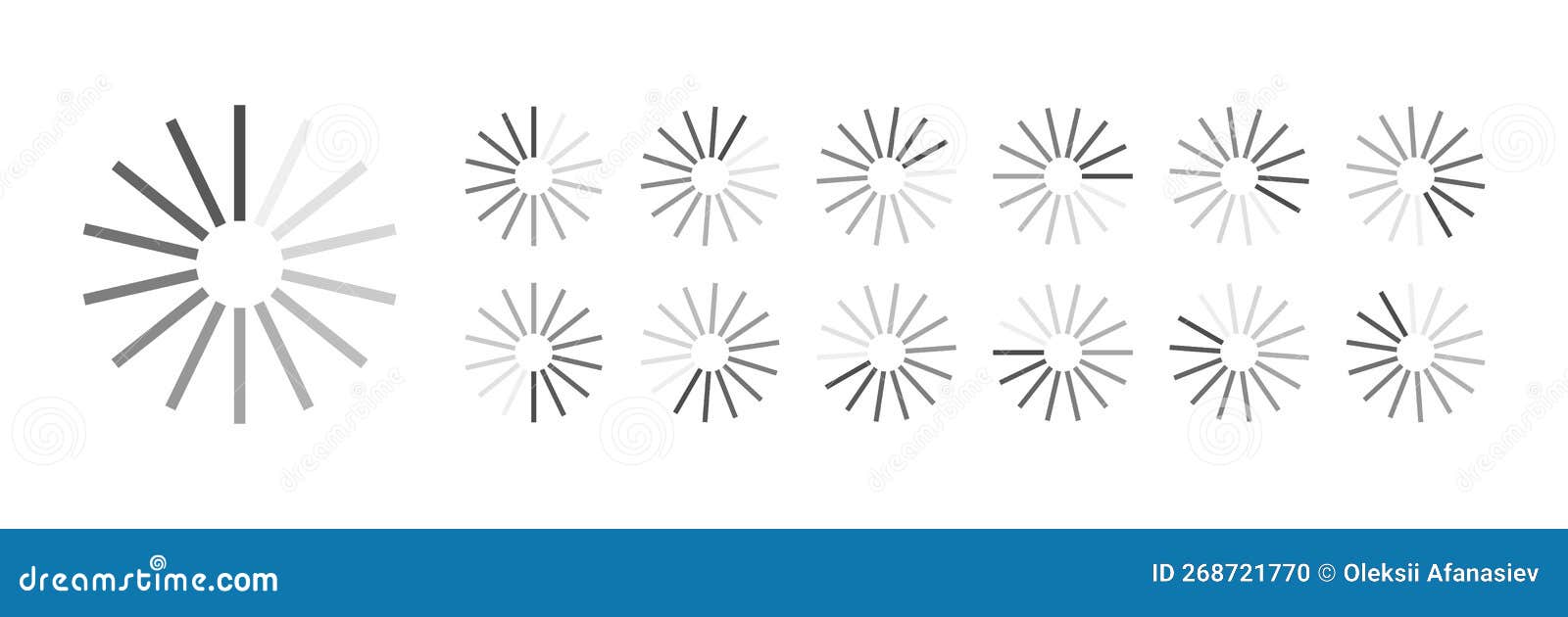 Circular Loading Buffering Icons Vector Stock Vector - Illustration of ...