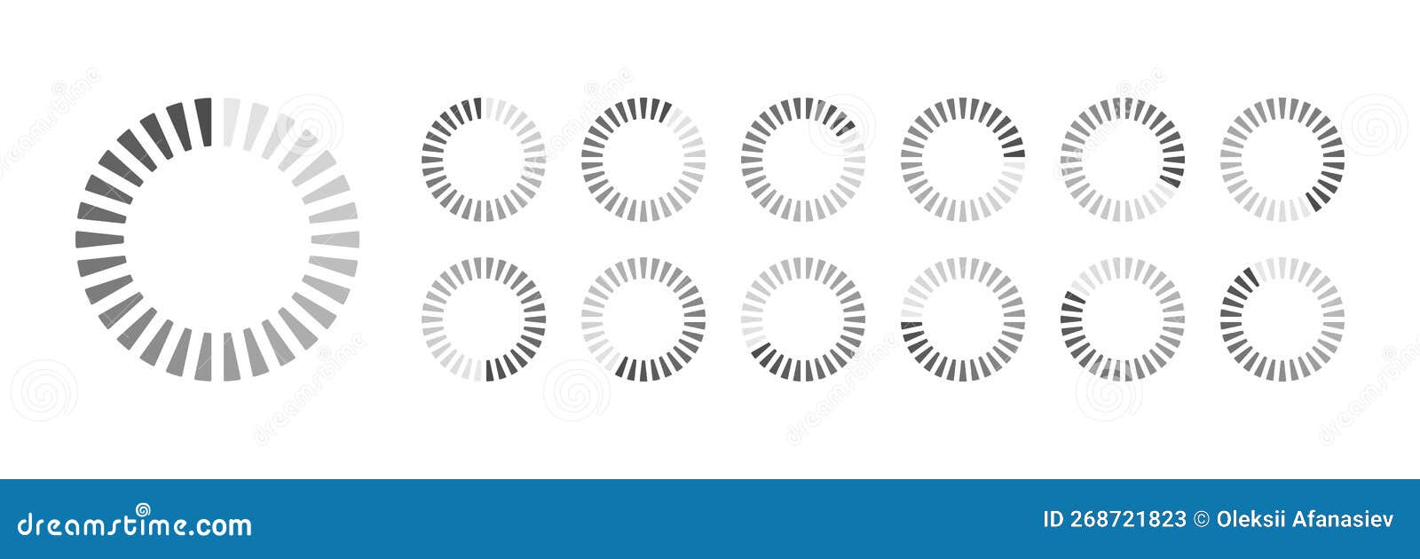 Circular Loading Buffering Icons Vector Stock Vector - Illustration of ...