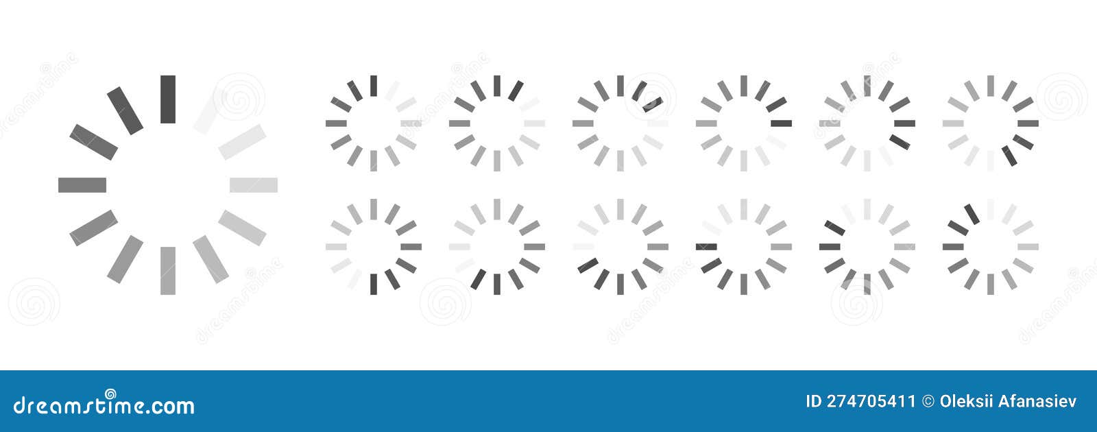 Circular Loading Buffering Icons Vector Stock Vector - Illustration of ...
