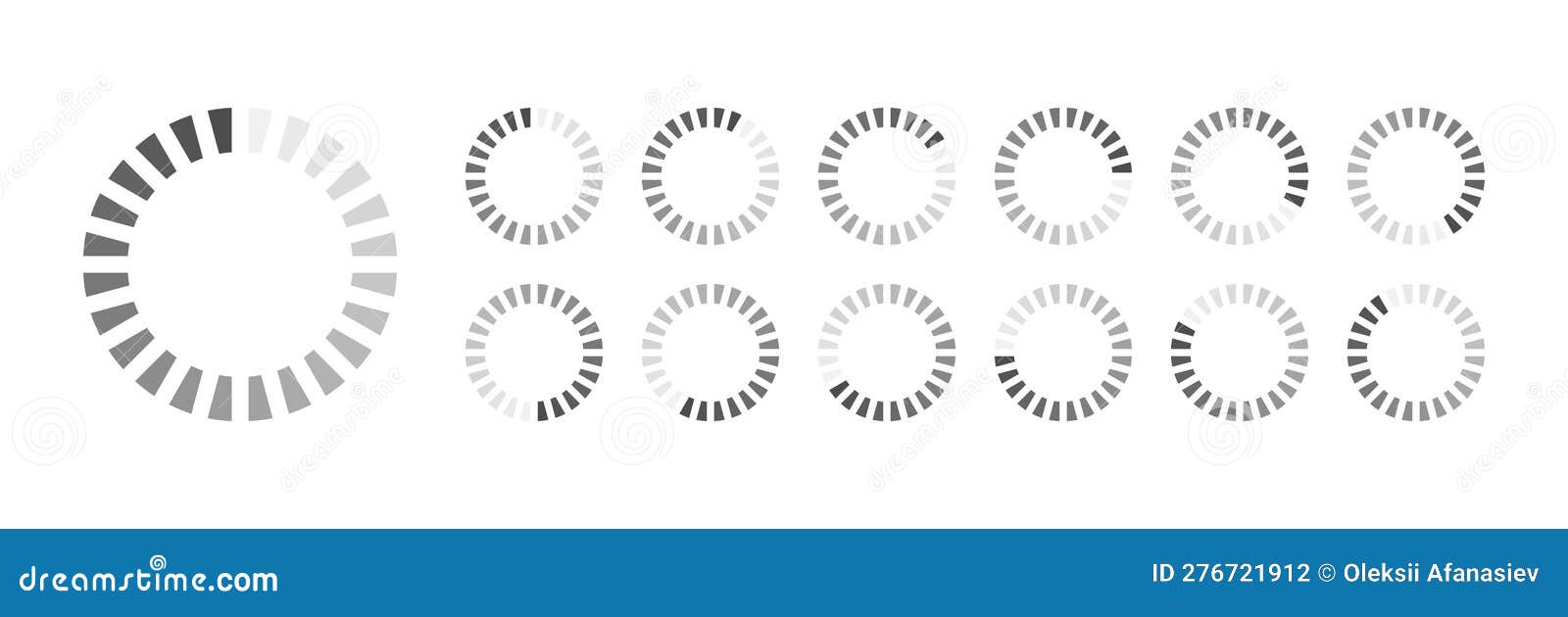 Circular Loading Buffering Icons Vector Stock Illustration ...