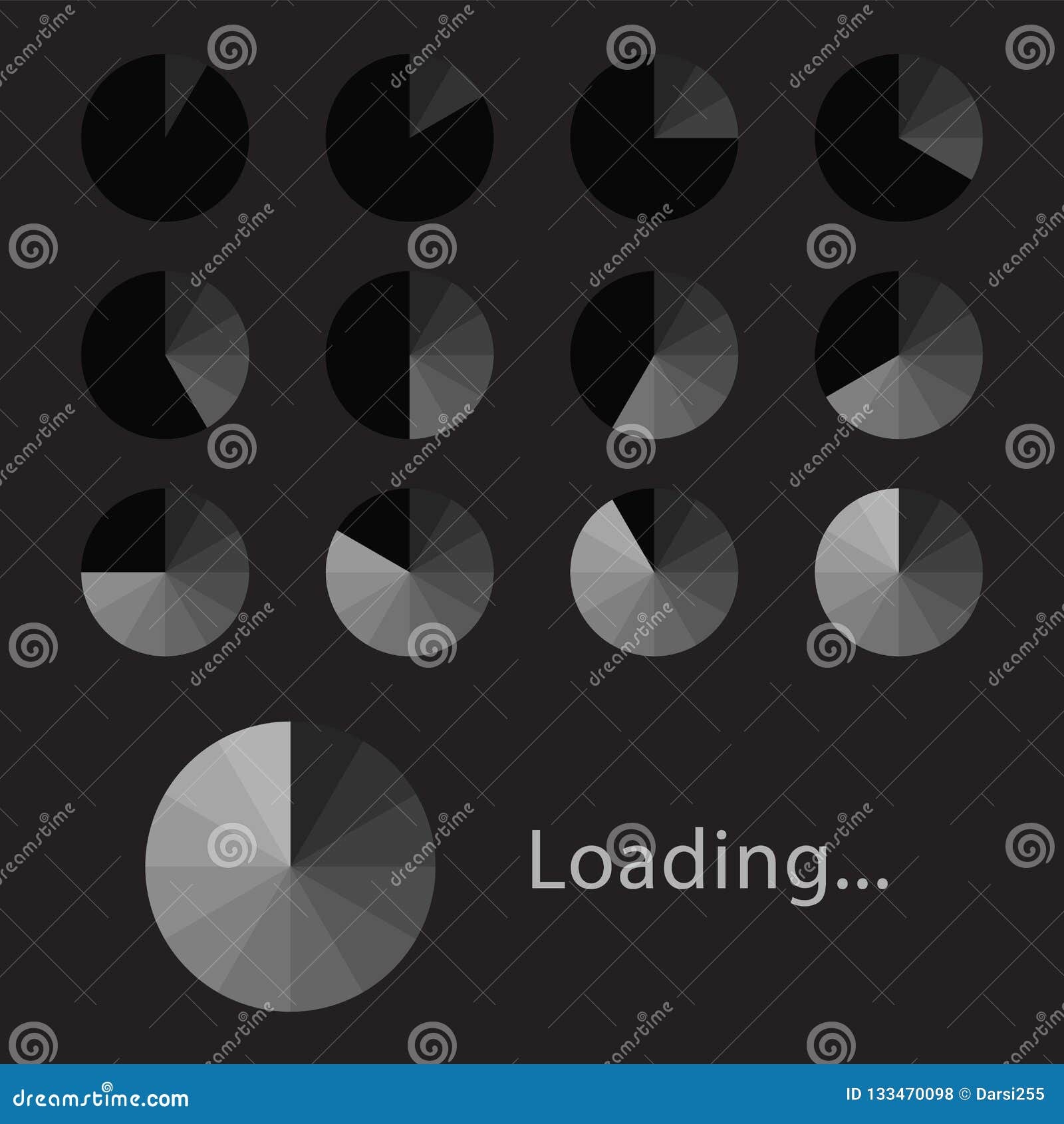 Circular Loading Buffering Icons Vector Royalty-Free Stock Photography ...