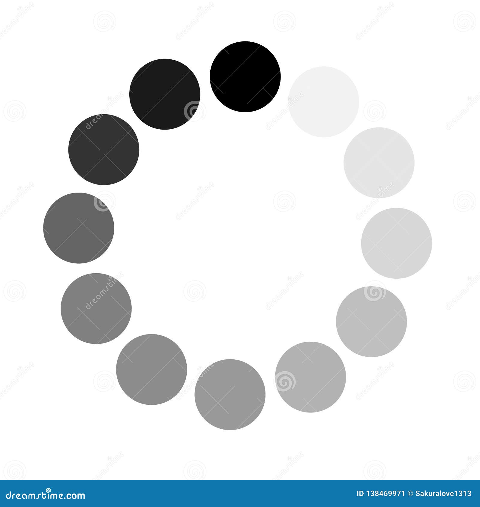 Circular Loading Sign Isolated on White Background, Illustration Stock ... Circular Loading Sign Isolated on White Background, Illustration Stock ...