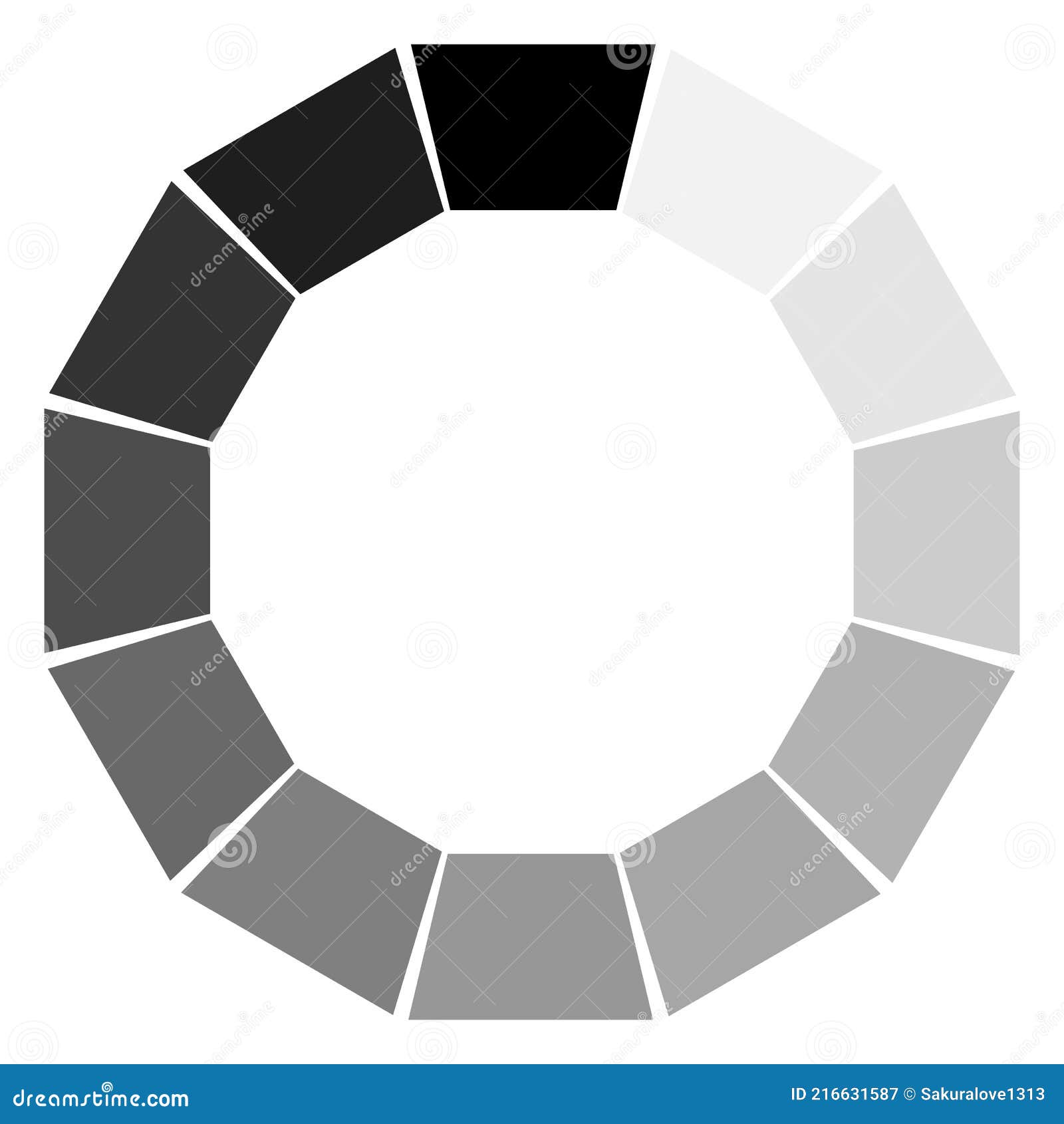 Circular Loading Sign, Isolated on White Background, Illustration ...