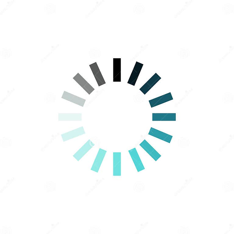 Circular Loading Vector Icon Design Stock Vector - Illustration of ...