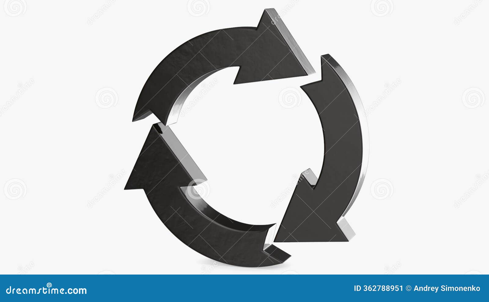 Circular Loop Cycle Arrows Symbol Icon Design Stock Illustration - Illustration of continuous ...