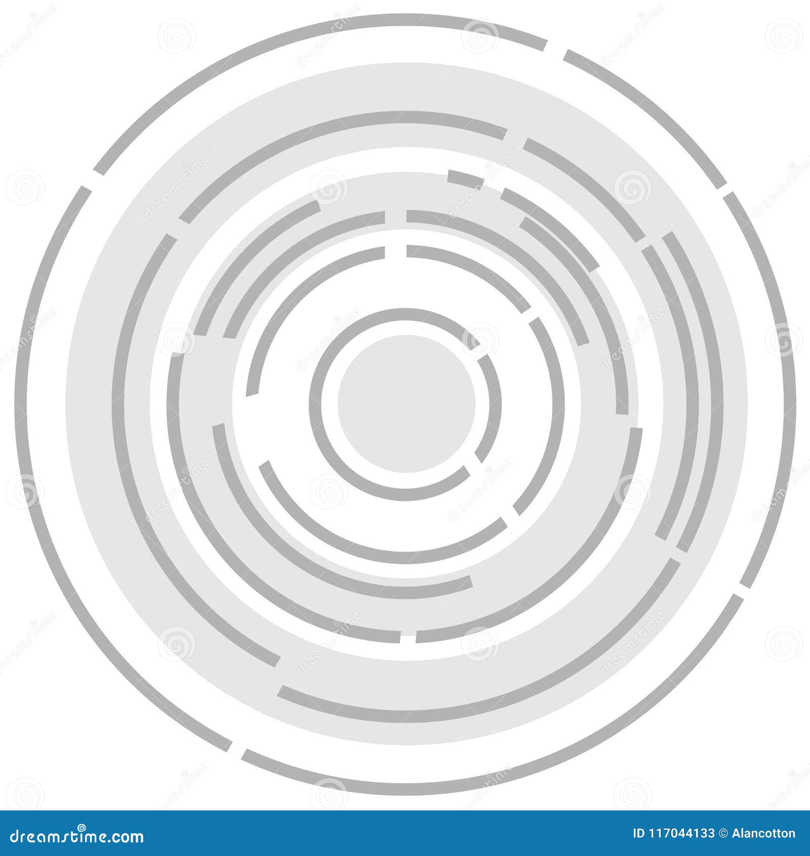 Circular Abstract Background on White Background Stock Vector ...