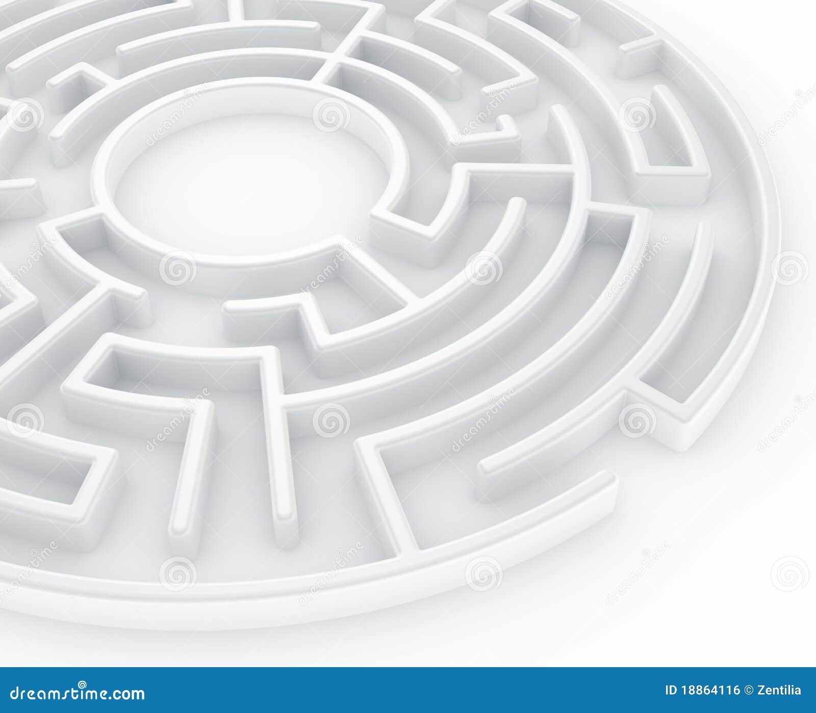 Circular maze stock illustration. Illustration of white - 18864116