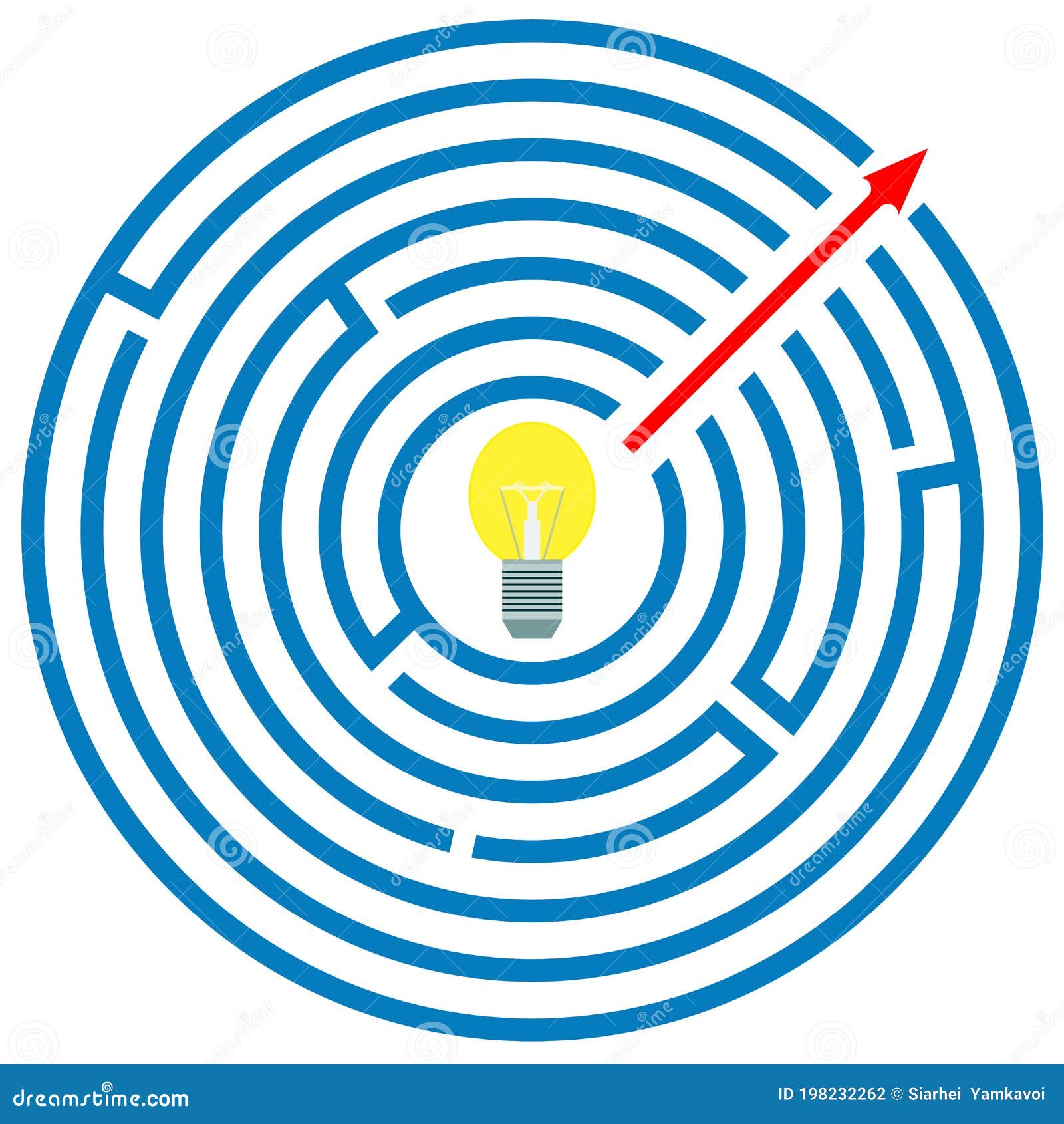 Find The Shortest Way To The House. Maze Game For Kids. Full Color Hand ...