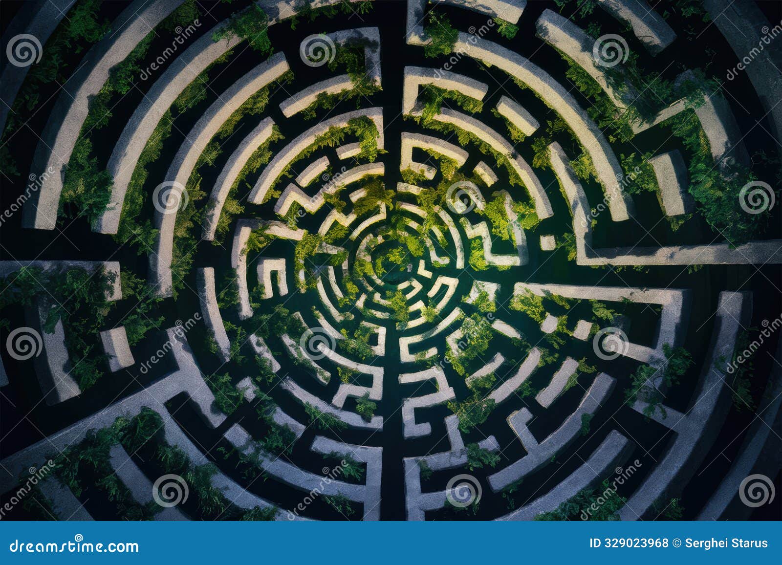Circular Maze Stock Photography | CartoonDealer.com #11409428
