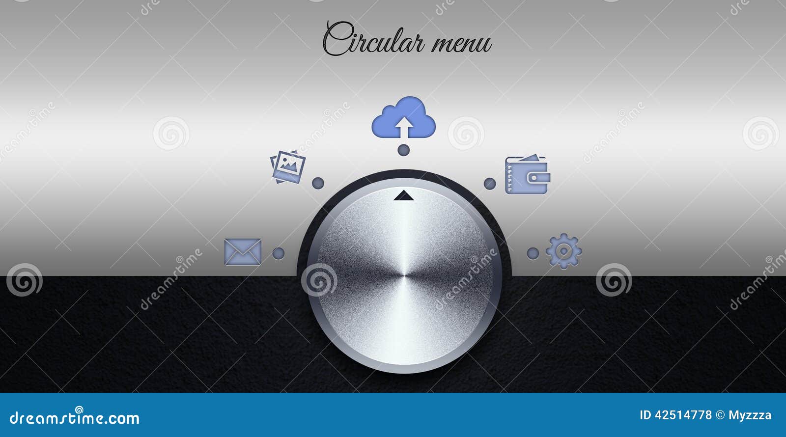 Circular menu stock photo. Illustration of grey, click - 42514778