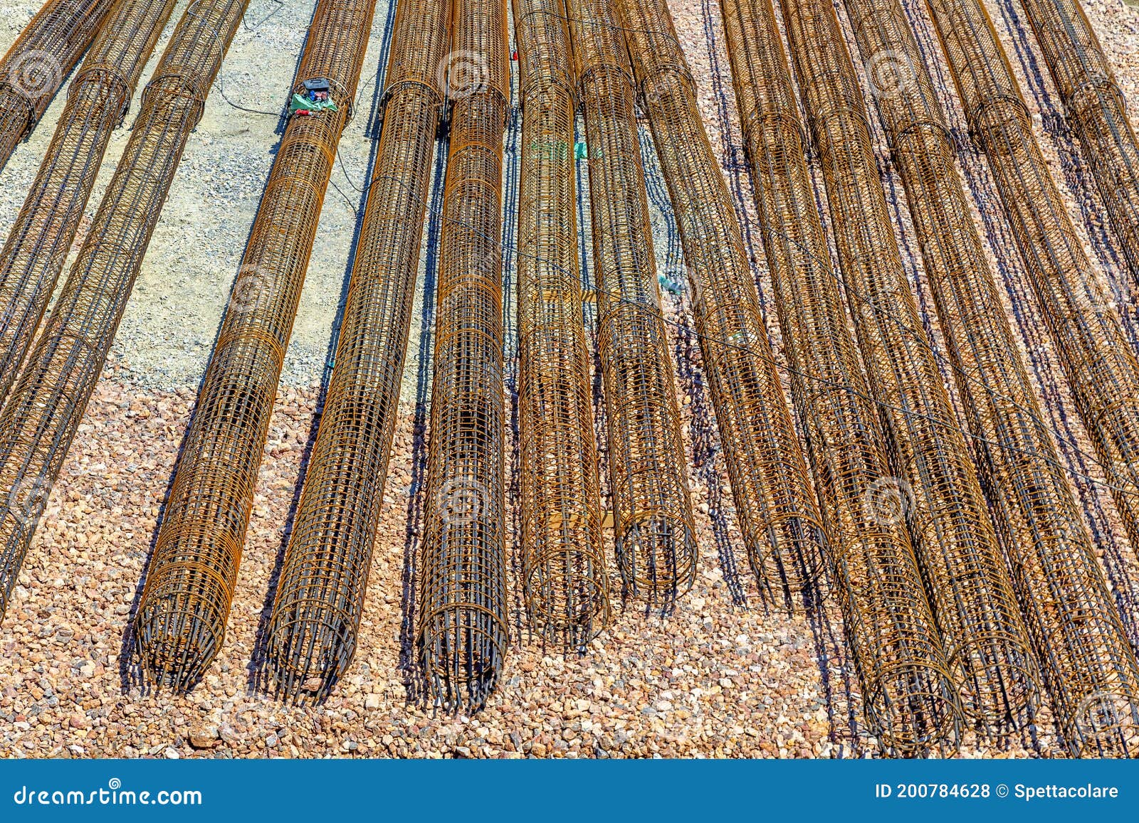 Circular Mesh Reinforcement for Columns of New Building Stock Photo ...