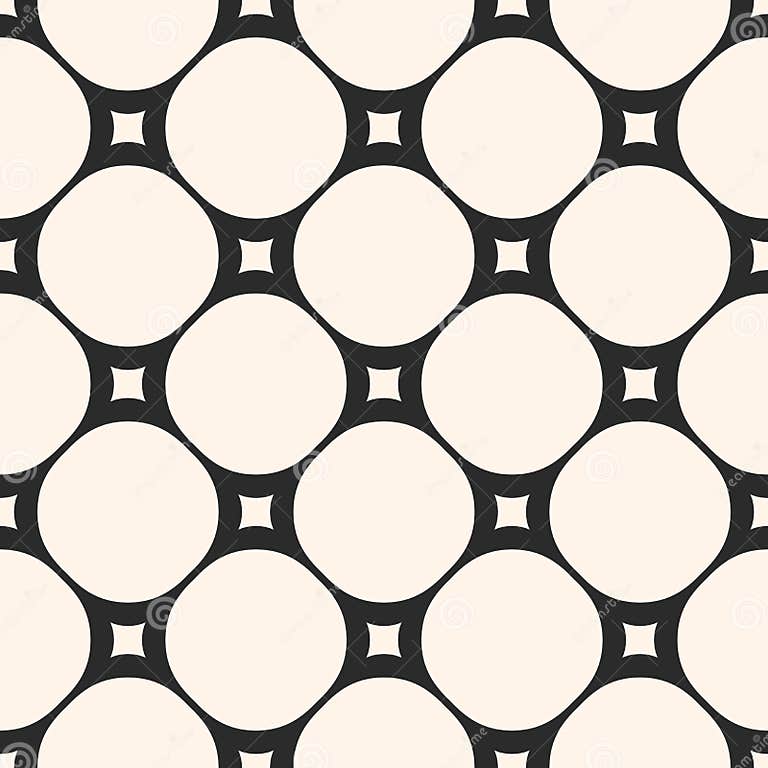 Circular Mesh Texture. Vector Seamless Pattern with Circles and Stock ...