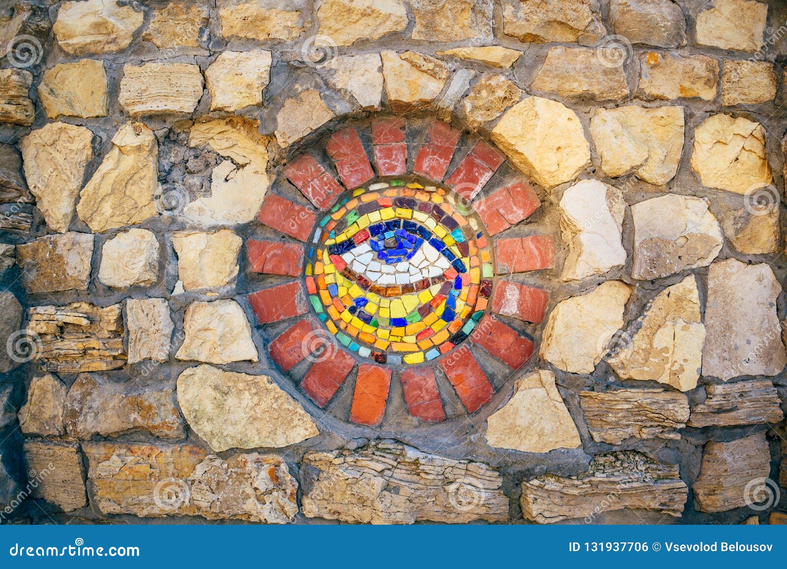 Mosaic Symbol Of Shinto On Wall Royalty-Free Stock Photography ...