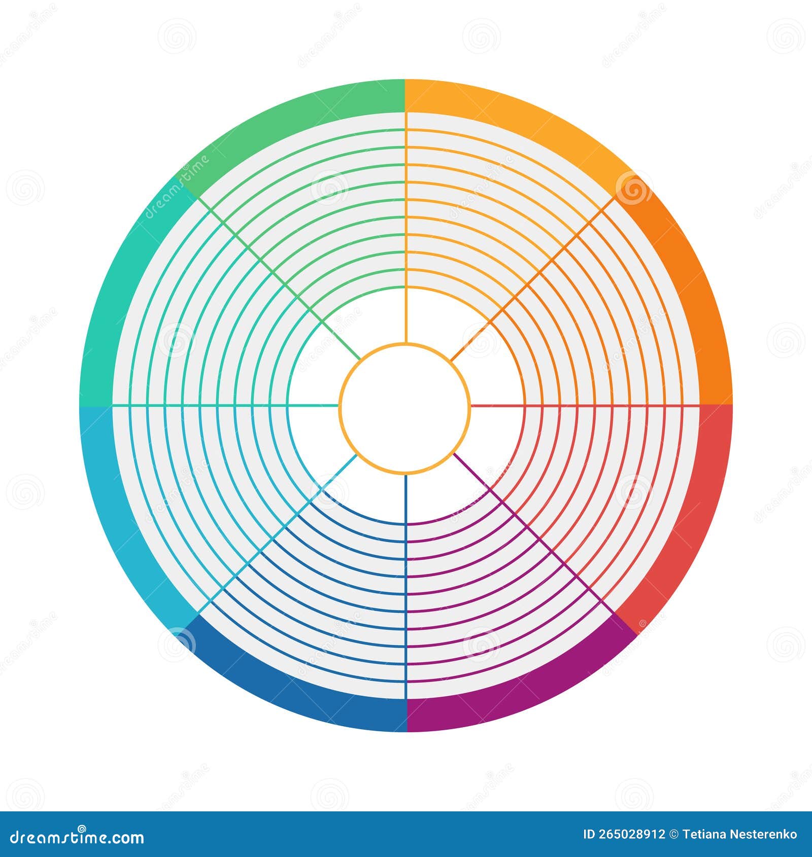 Circular Multicolor Element - Color Wheel, Color Palette With Un ... Circular Multicolor Element - Color Wheel, Color Palette With Un ...